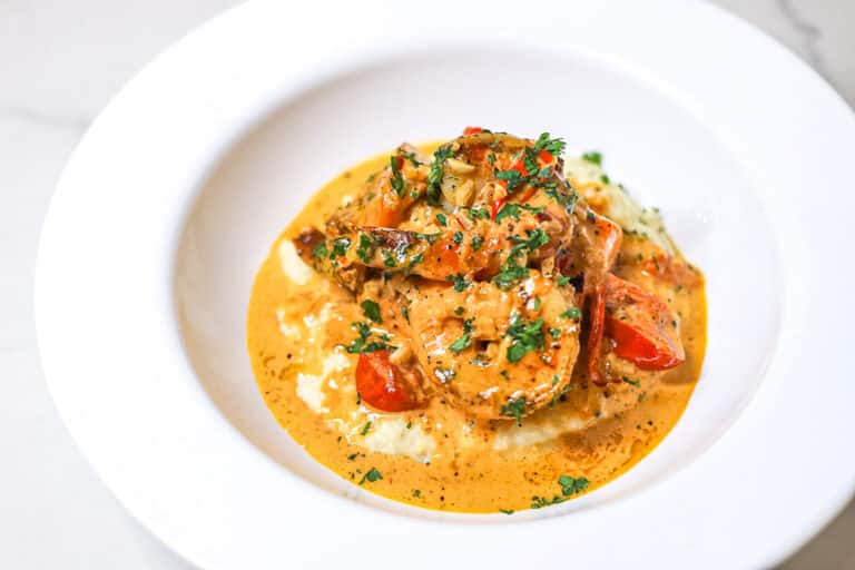 The Most Delicious Creole Salmon and Grits - Kolby Kash